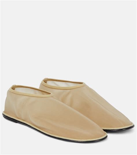 Mesh Flats In Beige The Row Mytheresa