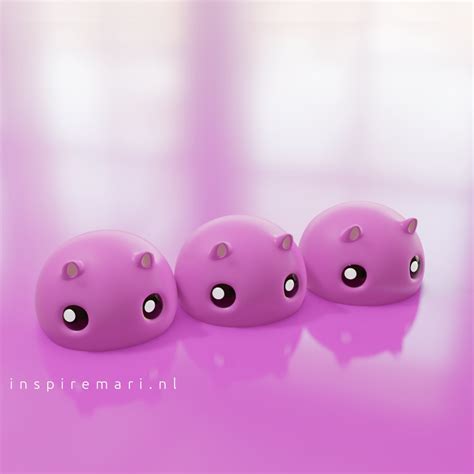 Kawaii Cat Blobs Made In Blender By Inspiremari On Deviantart