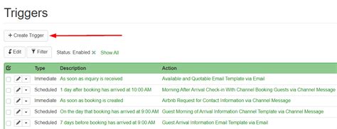 Triggers Setup And Configuration Triggers Messaging Support Ownerrez