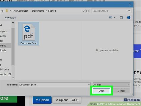 How To Edit A Scanned Document With Pictures WikiHow