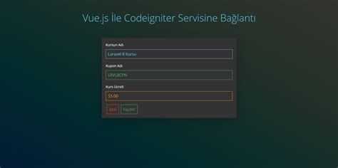 Github Yenilikci Codeigniter Api Create Rest Api With Codeigniter And Vue Js