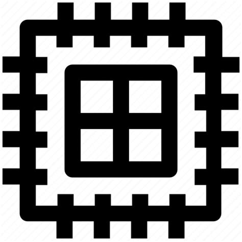 svg chip microchip processor processor chip processor cpu icon