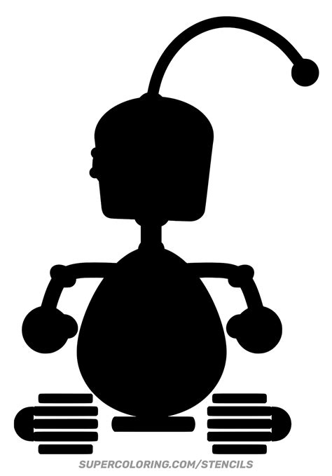 Robot Stencil Free Printable Papercraft Templates