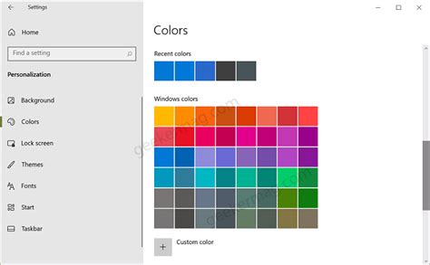 Fix Start Taskbar And Action Center” Accent Color Grayed Out On
