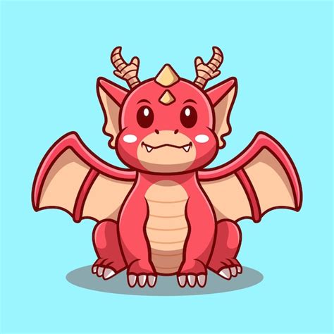 Red Dragon Cartoon Cute Images Free Download On Freepik