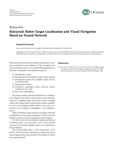 pdf retracted robot target localization and visual navigation based