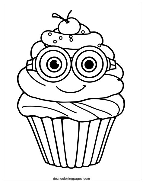 Disegni Da Colorare Di Cupcake 27 Design Gratuiti