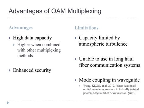 Free Space Optical Communication Using Orbital Angular Momentum Multiplexing Presentation Pdf