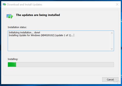 Manually Install Cumulative Updates And Virus Definitions On Windows 10