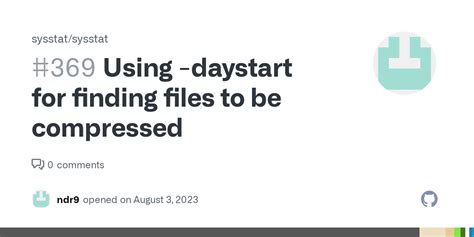 Using Daystart For Finding Files To Be Compressed · Issue 369