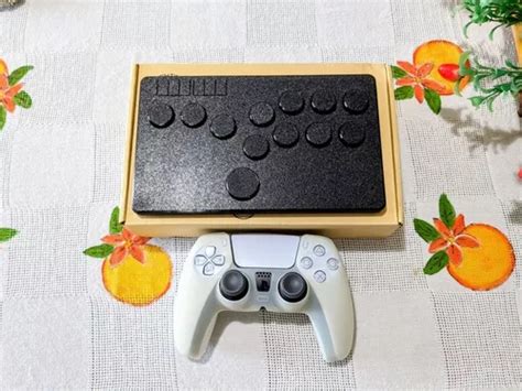 Mini Controle Arcade Hitbox Flatbox Para Pc Com Socd Parcelamento Sem Juros