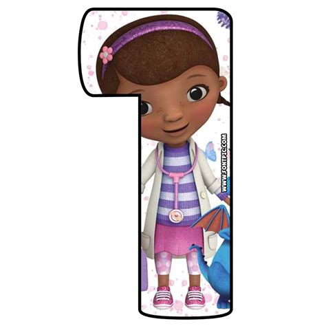 Doc McStuffins Number FontPic Com