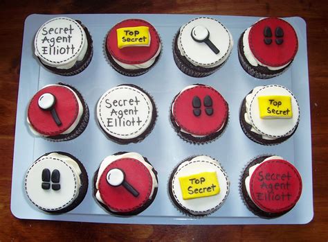 Secret Agent cupcakes | Secret agent, Birthday, Party