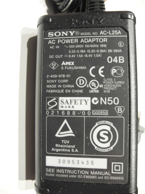 Sony AC-L25A — Все зарядные устройства
