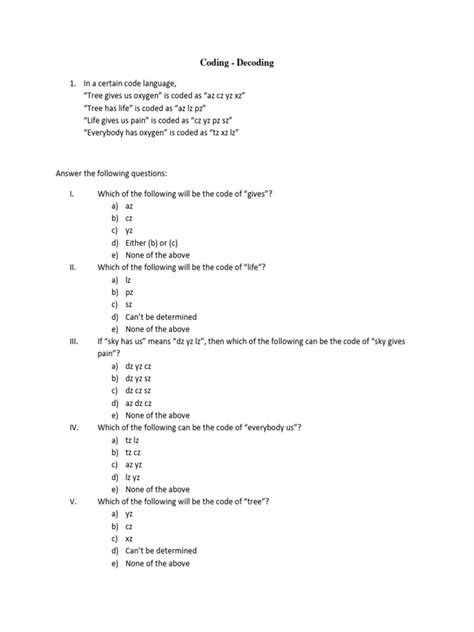coding decoding pdf astronomy