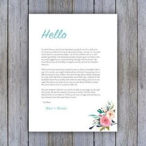 Adoption Dear Birth Mother Letter Custom Designed For You Pdf