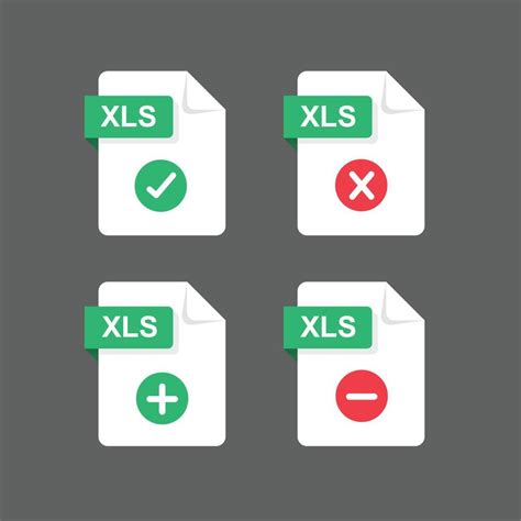 flat design with xls files icon set symbol set vector design element