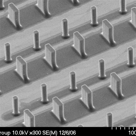 SEM Images Whole Array And Close Up Of The Asymmetric Interdigitated Download Scientific
