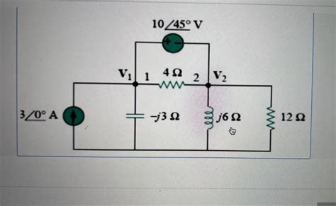 Solved Compute V By Using Nodal Analysis V Chegg