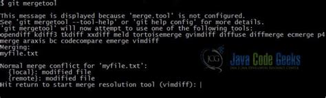 Git Mergetool Example Java Code Geeks