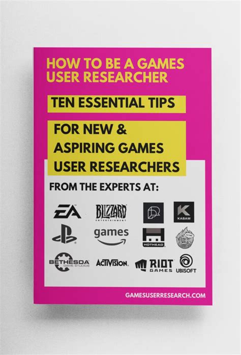 Games User Research Training How To Be A Games User Researcher