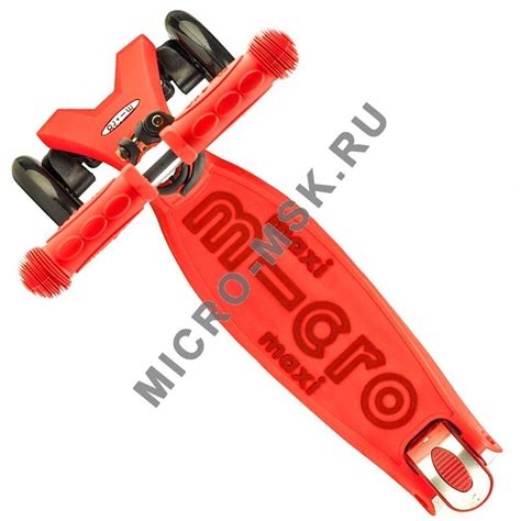 Самокат трехколесный Maxi Micro Deluxe red (Макси Микро Делюкс красный ...