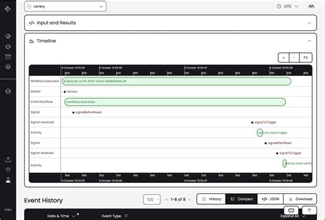 Workflow Visualization With Temporals Timeline View Temporal