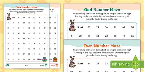👉 Easter Odd And Even Maze Teacher Made Twinkl