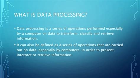 Data Processing Powerpoint Slides Pptx Databases Computer