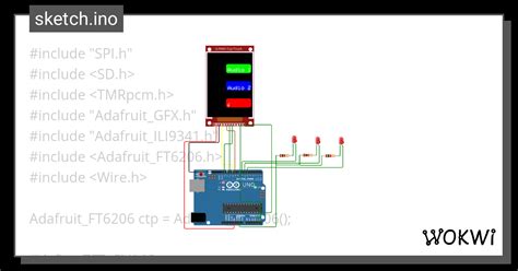 Ecran Tft Wokwi Esp32 Stm32 Arduino Simulator