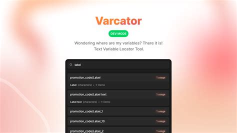 Varcator Figma Variable Usage Finder Figma
