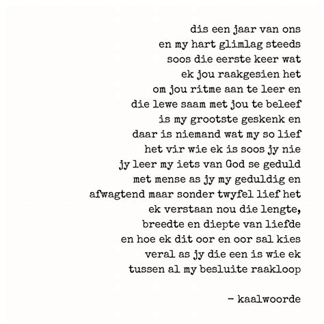 Kaalwoorde Een Jaar Baie Geluk Johan En Dané Steyn 💛