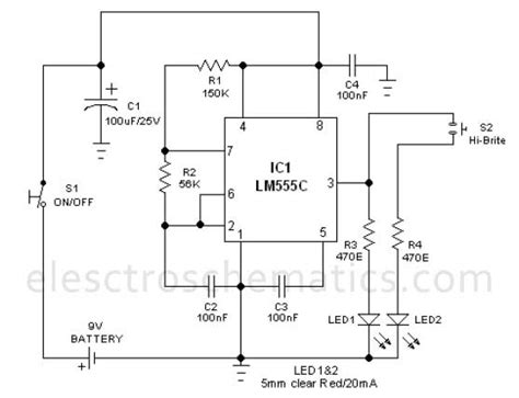 Circuit Diagram For Rechargeable Torch Circuit Diagram