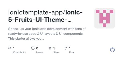 Github Ionictemplate App Ionic Fruits Ui Theme Template Firebase App Speed Up Your Ionic