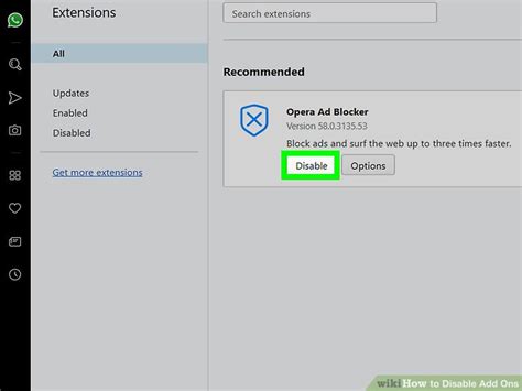 6 ways to disable add ons wikihow