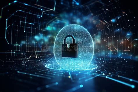 Cybersecurity And Privacy Concept Of Data Protection Stock Illustration Illustration Of