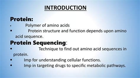 Protein Sequence Analysis Pptx