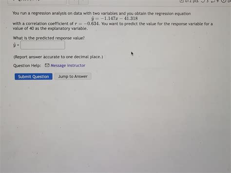 Solved You Run A Regression Analysis On Data With Two Chegg Com