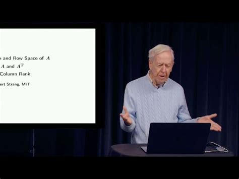 Free Video The Four Fundamental Subspaces And Least Squares From Mit