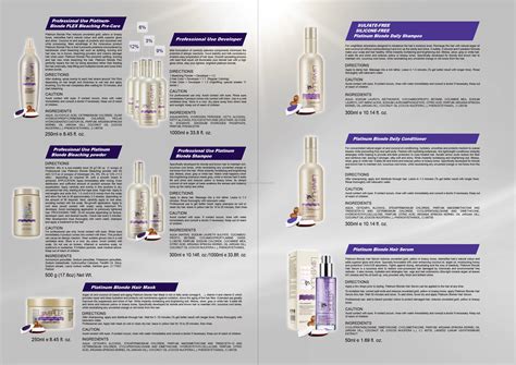 Professional Use Purple Silver Toner Shampoo For Blondeandbrown Hair To