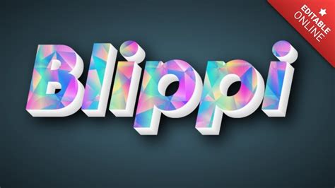 Blippi | Holographic | Text Effect Generator