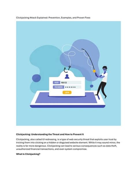 Clickjacking Attack Explained Prevention Examples And Proven Fixespdf