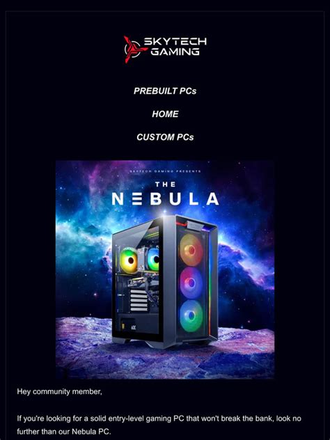 Skytech Gaming Looking For Decent Power On A Budget Meet The Skytech Gaming Nebula Pc Model