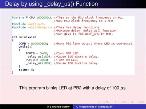 L12 C Language Programming Of Atmega328 P Pdf Programming Languages Computing