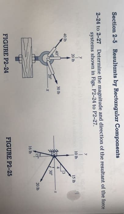 solved section 2 5 resultants by rectangular components 2 24