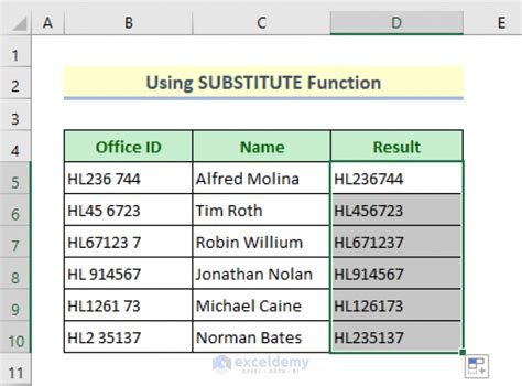 how to remove white space in excel 6 easy ways exceldemy