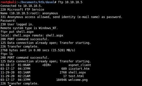 Devel Hack The Box Htb Writeup Wo Metasploit All About Testing