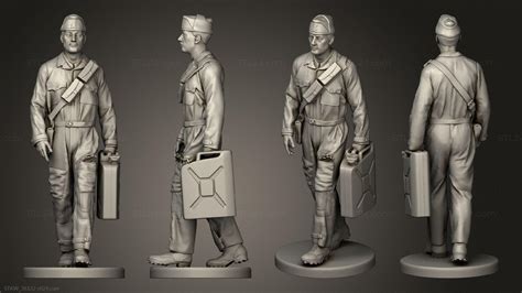 Military Figurines Stkw 36132 3d Stl Model For Cnc