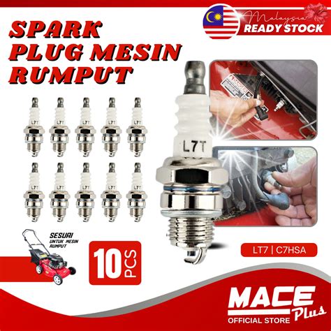 Spark Plug For Lawn Mower Grass Cutter Brush Cutter Trimmer Pemotong
