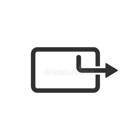 The Exit Icon Logout And Output Outlet Out Symbol Stock Vector Illustration Isolated On